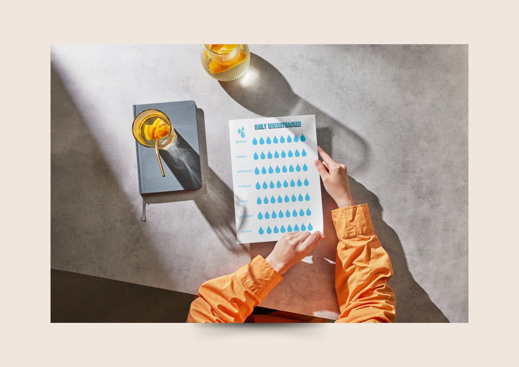 Hydration Tracker Printable. Daily Water Intake Tracker, Weekly Water ...