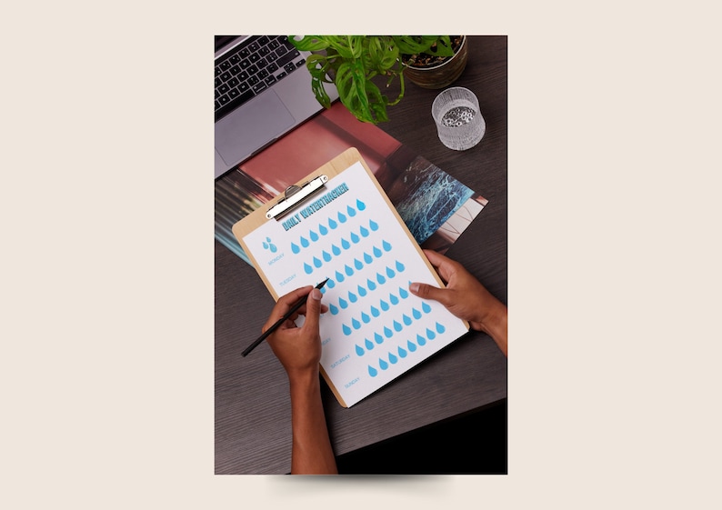 Hydration Tracker Printable. Daily Water Intake Tracker, Weekly Water ...