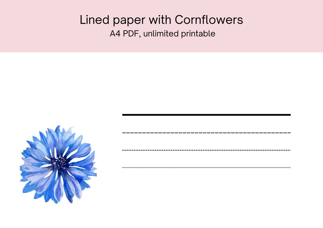 Lined Paper Instantly Download & Print Unlimited A4 Sheets With Lines ...