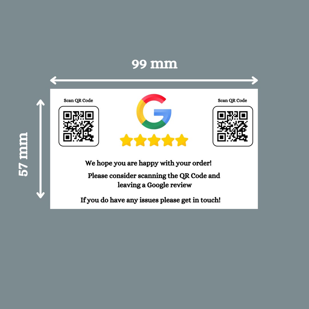 QR Code Google Review Stickers Labels - Get More Reviews - Scan to Rate ...