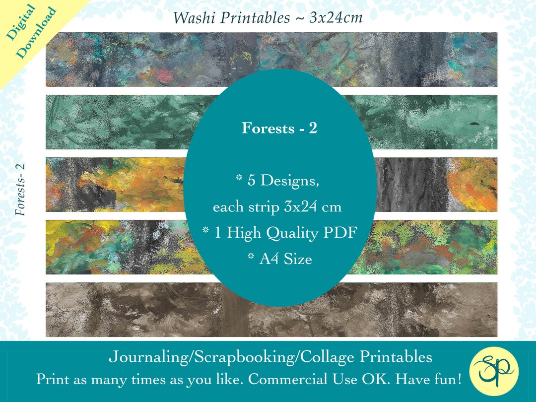 Forests 2 Journaling Printables/original Art/painterly Designs ...