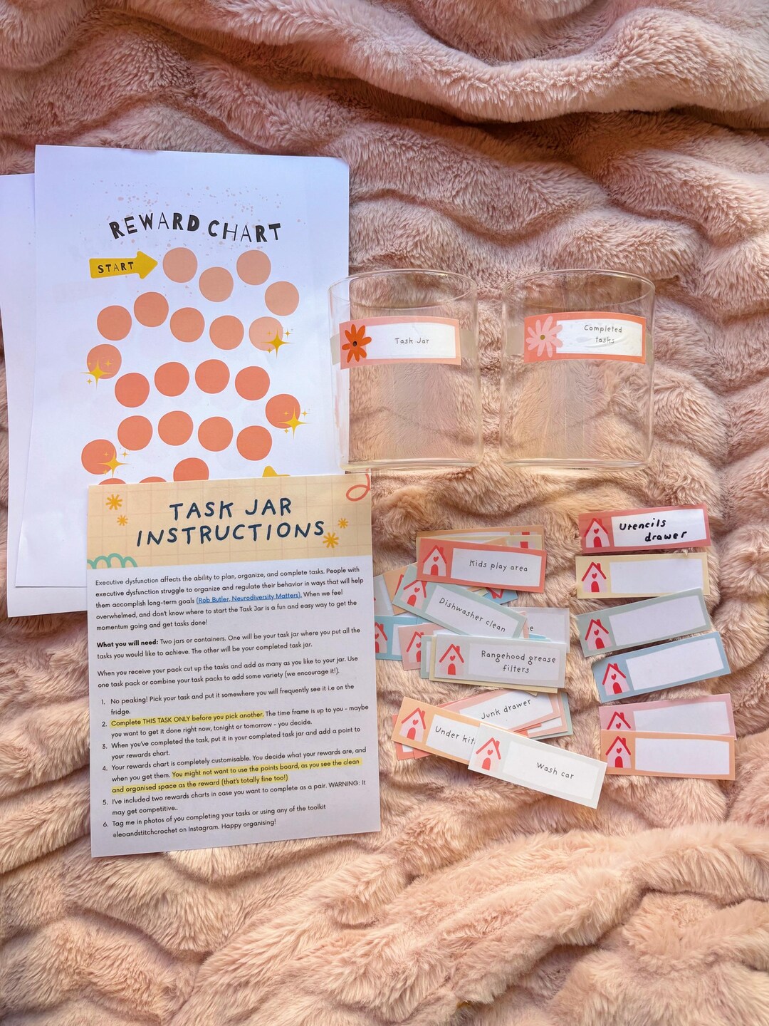 Task Jar Kit DIGITAL FILES - Etsy