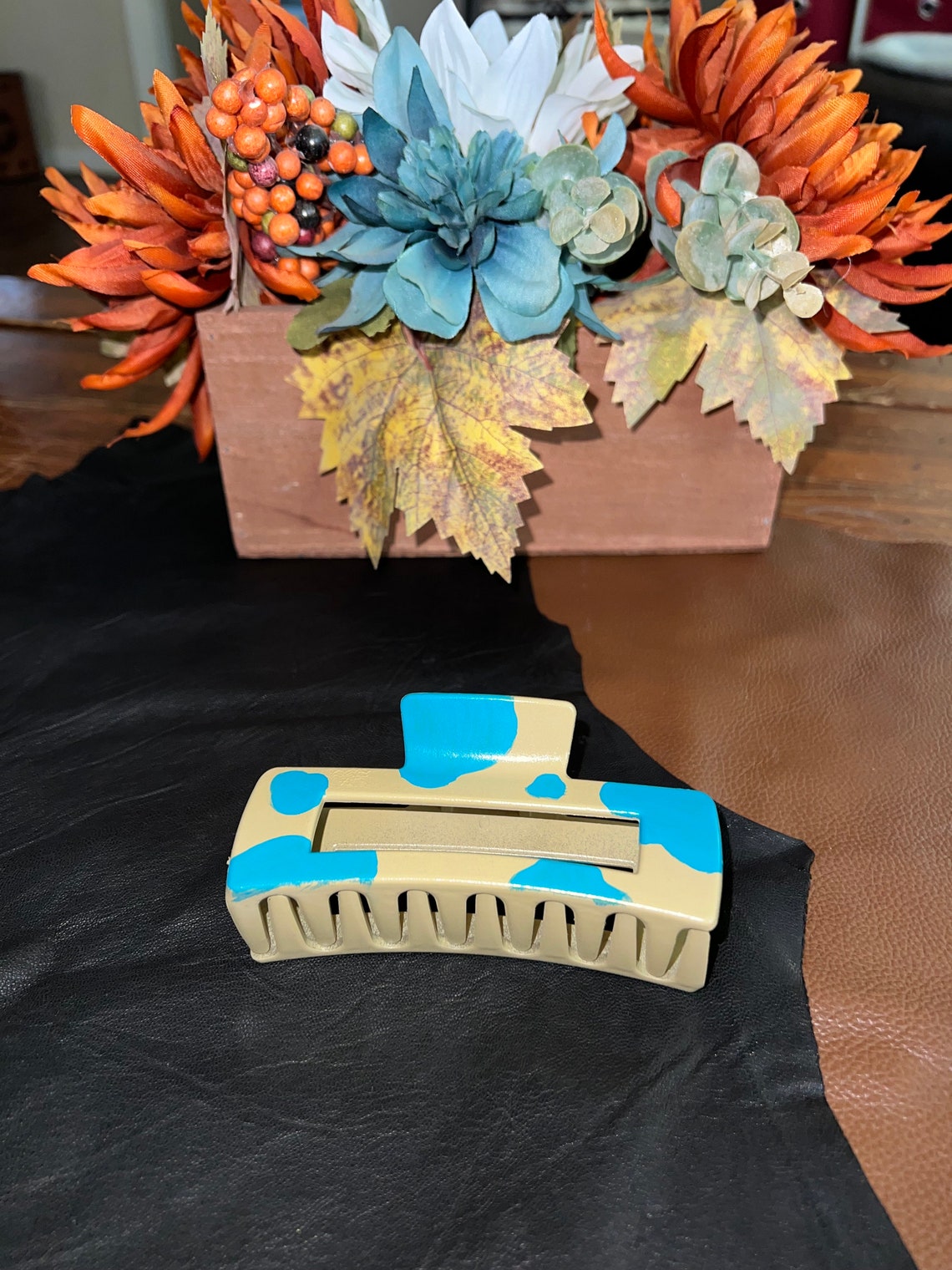 Cow Print Claw Clip - Etsy