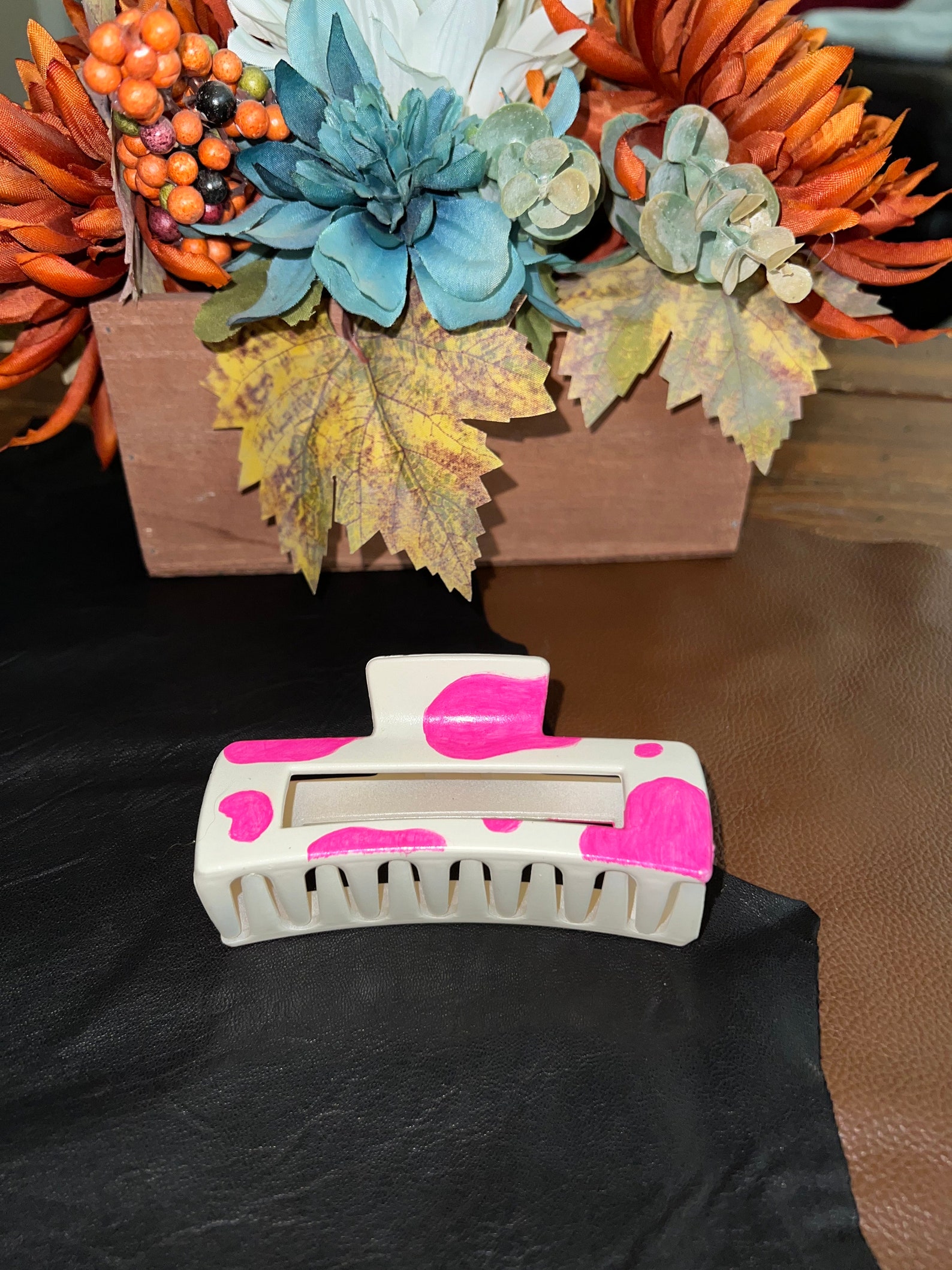 Cow Print Claw Clip - Etsy