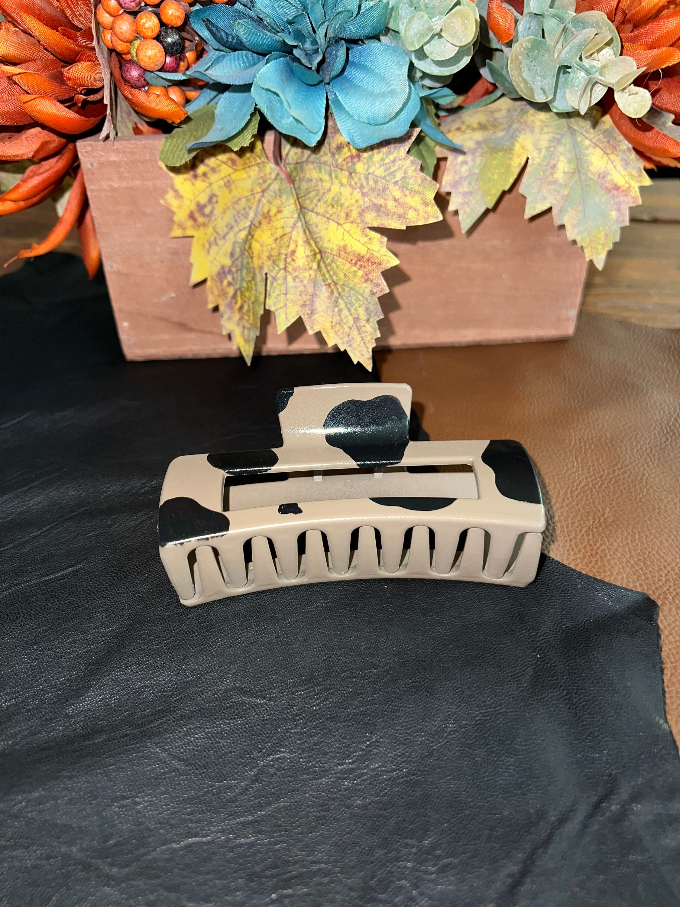 Cow Print Claw Clip - Etsy