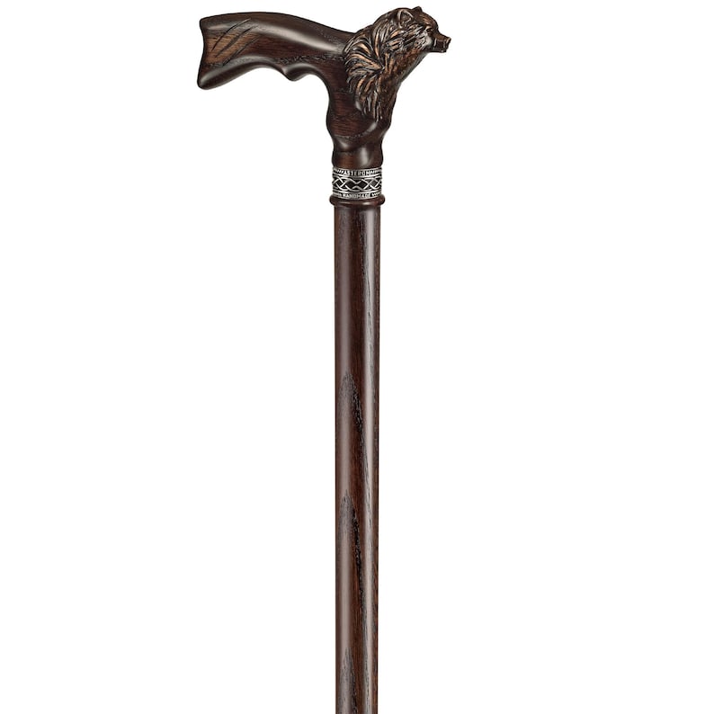 Bear Walking Stick -custom Walking Cane - Handcrafted Walking Cane ...