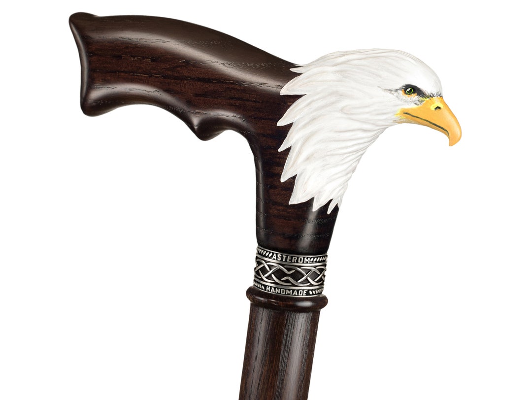 Custom Eagle Cane - Painted-by-hand Walking Cane, Unique Walking Canes ...