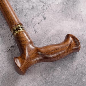 Elegant Walking Cane - Classic Walking Cane - Men's Wooden Cane - Oak ...