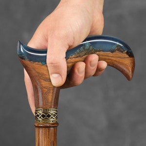 Luxury Walking Cane Epoxy Wooden Cane, Walking Canes for Men, Cane for ...