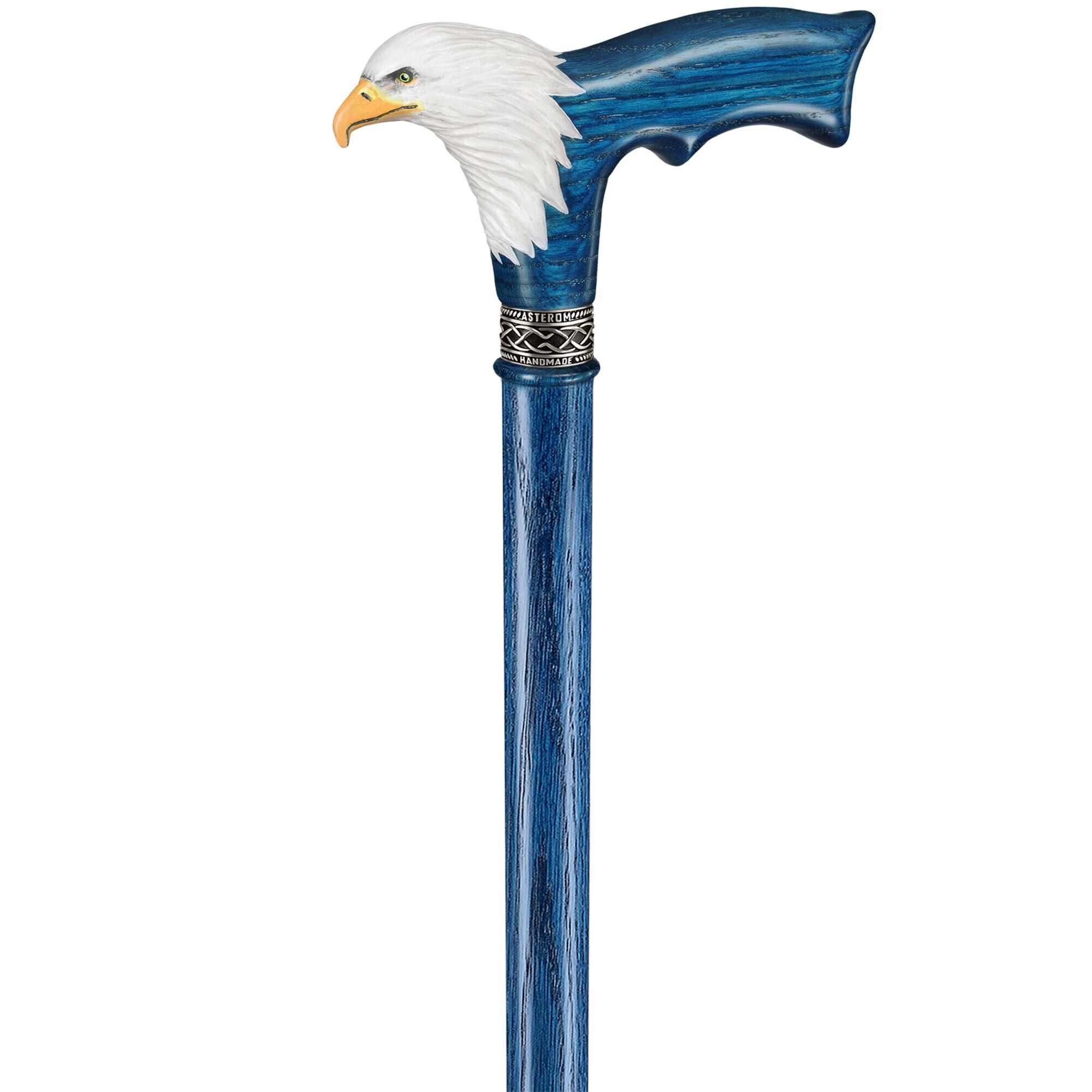Eagle Wooden Cane - Walking Cane for Men - Handcrafted Walking Stick ...