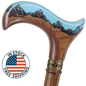 Luxury Walking Cane Epoxy Wooden Cane, Walking Canes for Men, Cane for ...
