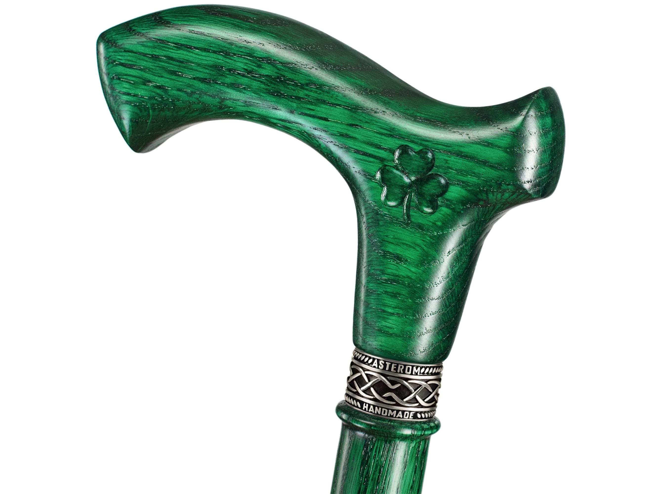 Handmade Green Irish Walking Cane – Stylish Wooden Cane - Etsy