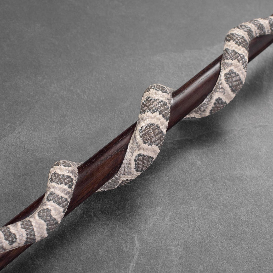 Luxury Hand-painted Rattlesnake Walking Cane - Custom Handmade Walking ...