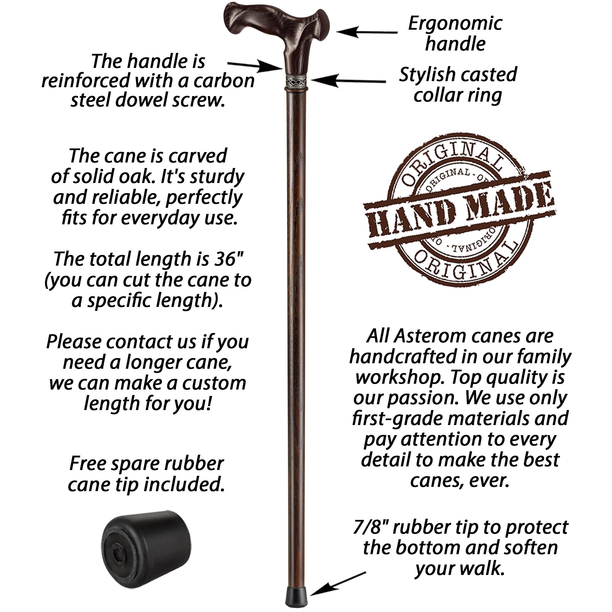 Personalized Wooden Cane - Walking Stick for Men - Elegant Walking Cane ...