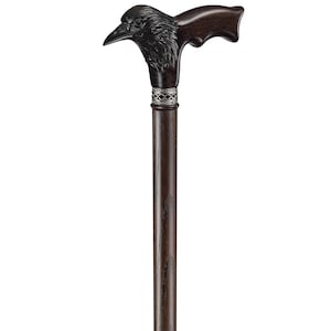 Custom Raven Walking Cane - Handmade Cane for Men and Women, Gothic ...