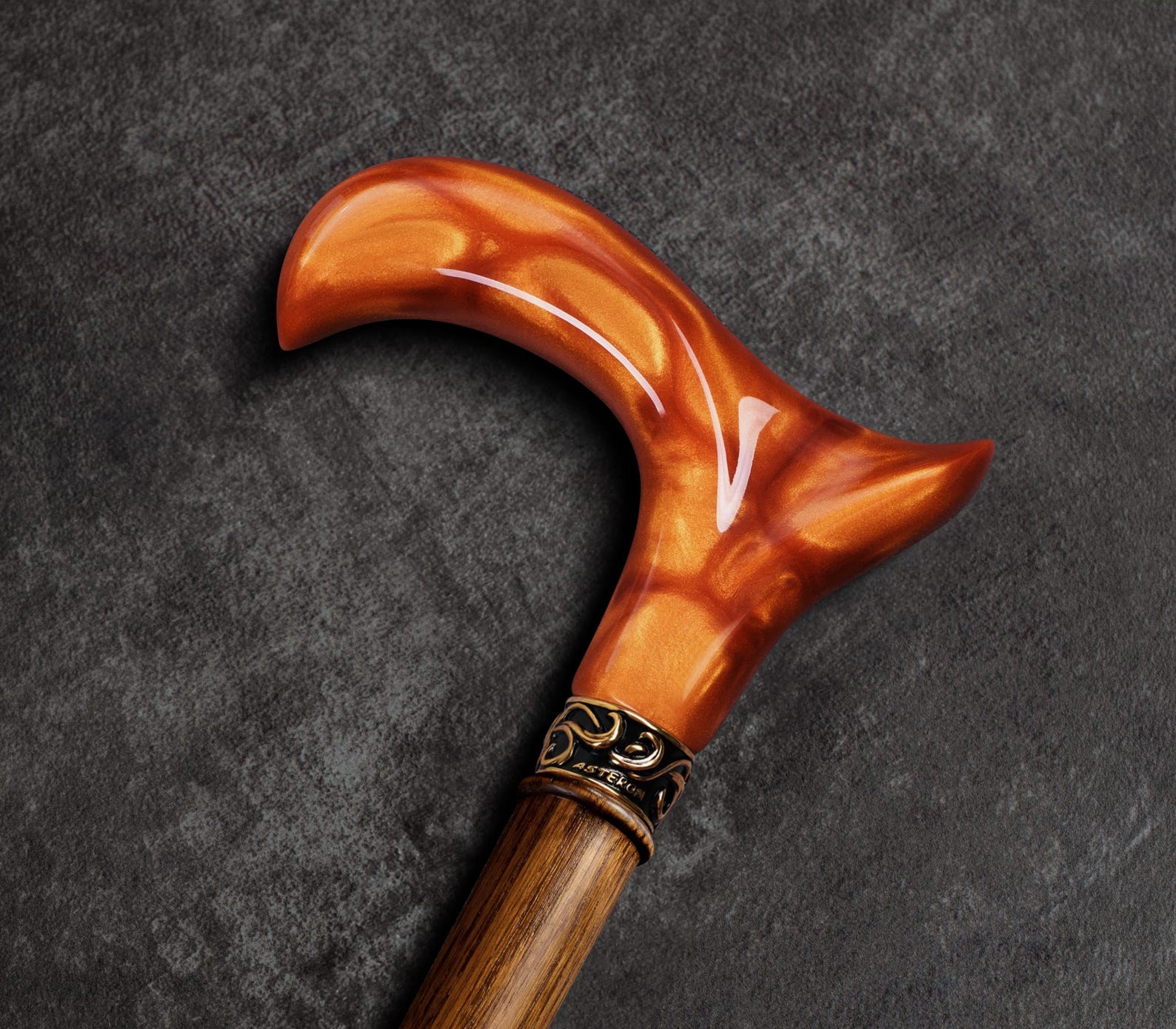 Oak Walking Cane With Ergonomic Epoxy Handle – Custom Support Stick - Etsy