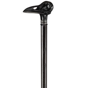 Cool Plague Doctor Walking Cane for Men - Black Skull Handmade Wood ...