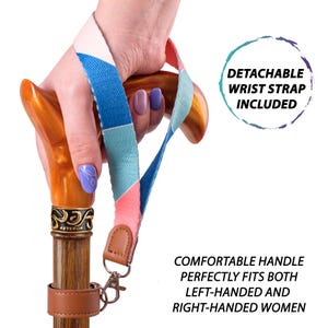 Oak Walking Cane With Ergonomic Epoxy Handle – Custom Support Stick - Etsy