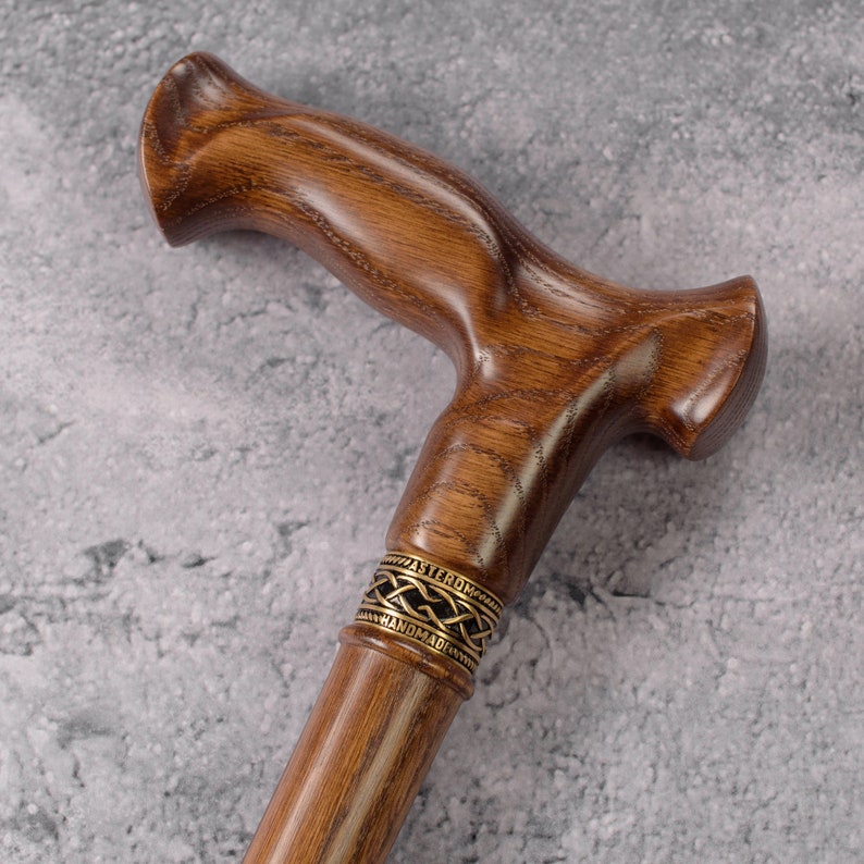 Handmade Walking Cane Ergonomic Wooden Cane, Walking Canes for Men ...