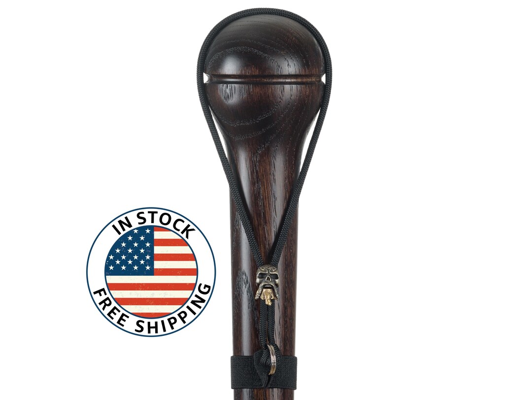 Exclusive Carved Walking Cane for Men With Unique Paracord Skull Strap ...