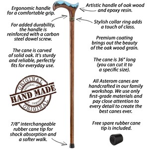 Luxury Walking Cane Epoxy Wooden Cane, Walking Canes for Men, Cane for ...