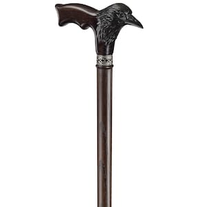 Custom Raven Walking Cane - Handmade Cane for Men and Women, Gothic ...