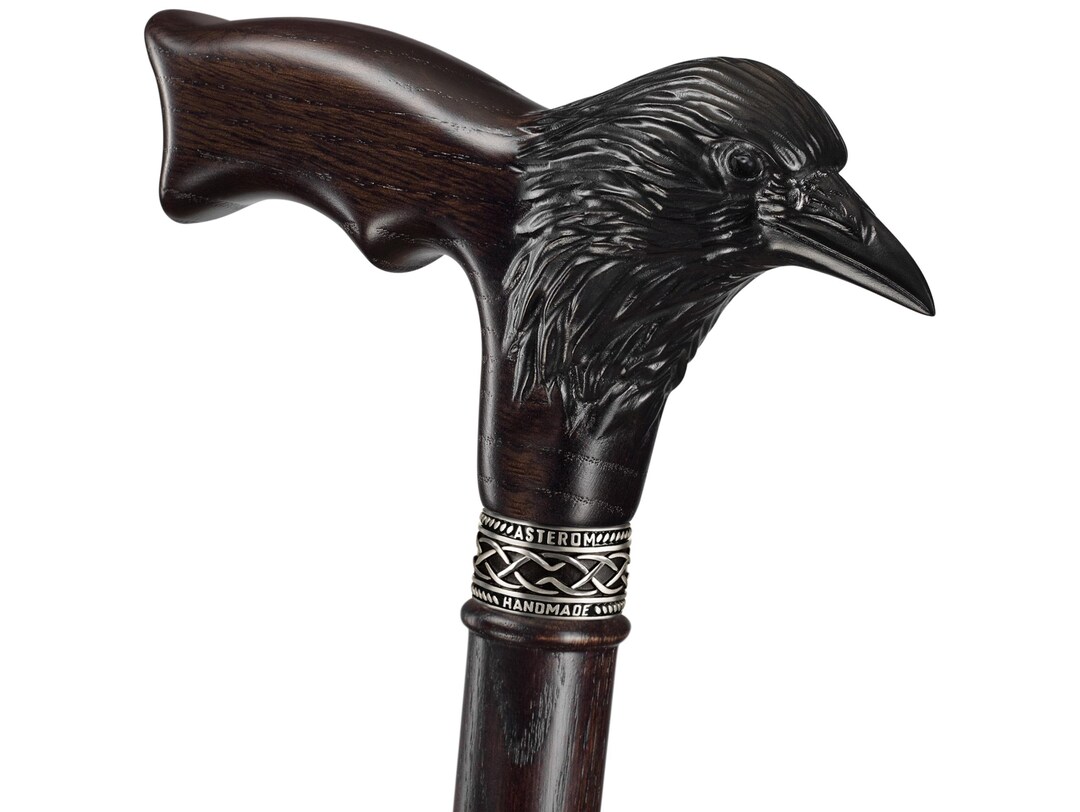 Custom Raven Walking Cane - Handmade Cane for Men and Women, Gothic ...