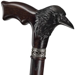 Custom Raven Walking Cane - Handmade Cane for Men and Women, Gothic ...