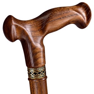 Handmade Walking Cane - Ergonomic Wooden Cane, Walking Canes for Men ...