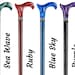 Oak Walking Cane With Ergonomic Epoxy Handle – Custom Support Stick - Etsy