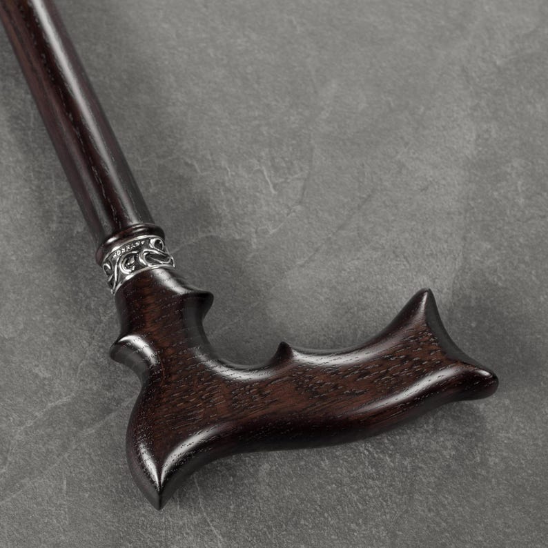 Classic Walking Cane - Dark Brown Cane for Men - Handmade Wooden Cane ...