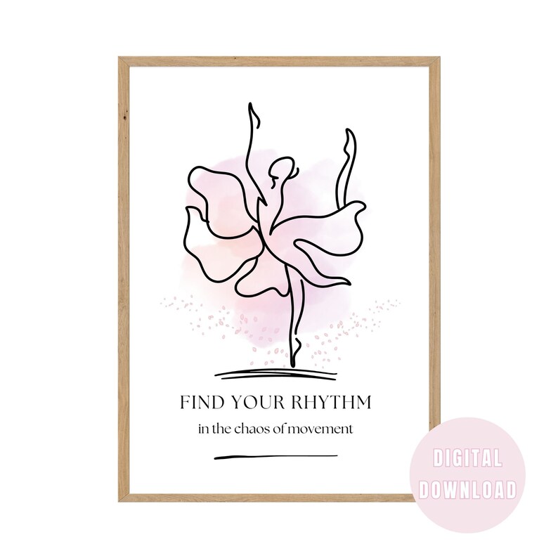 Find Your Rhythm in the Chaos of Movement, Motivational Wall Decor ...