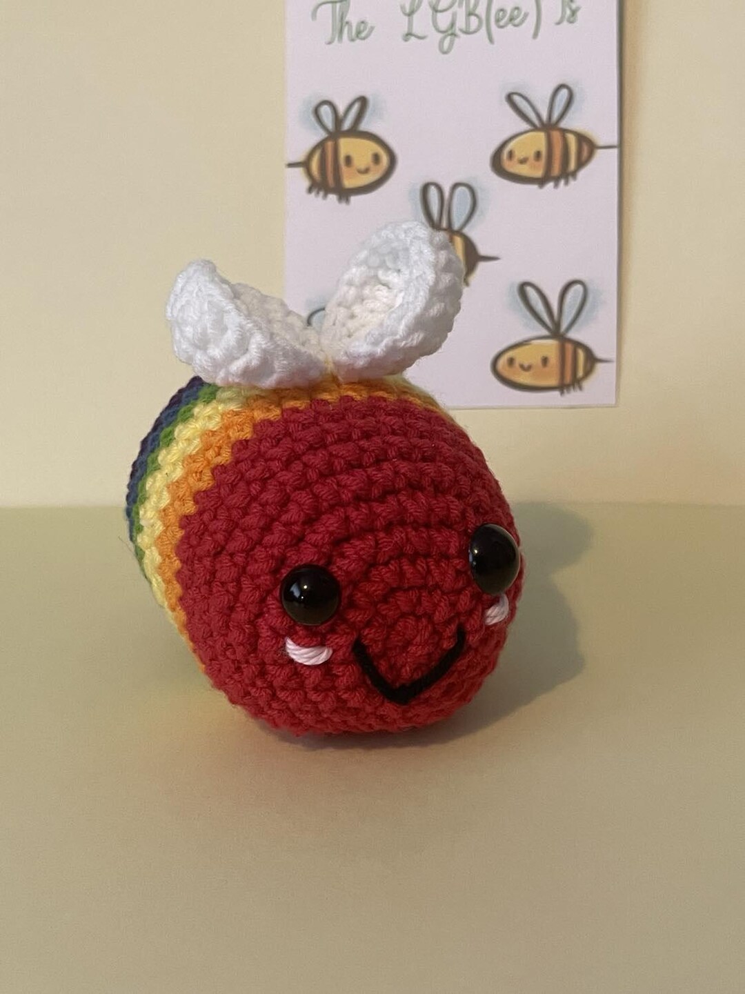 The L G B(ee) Ts - LGBT Pride Rainbow Plushie Bees - Etsy