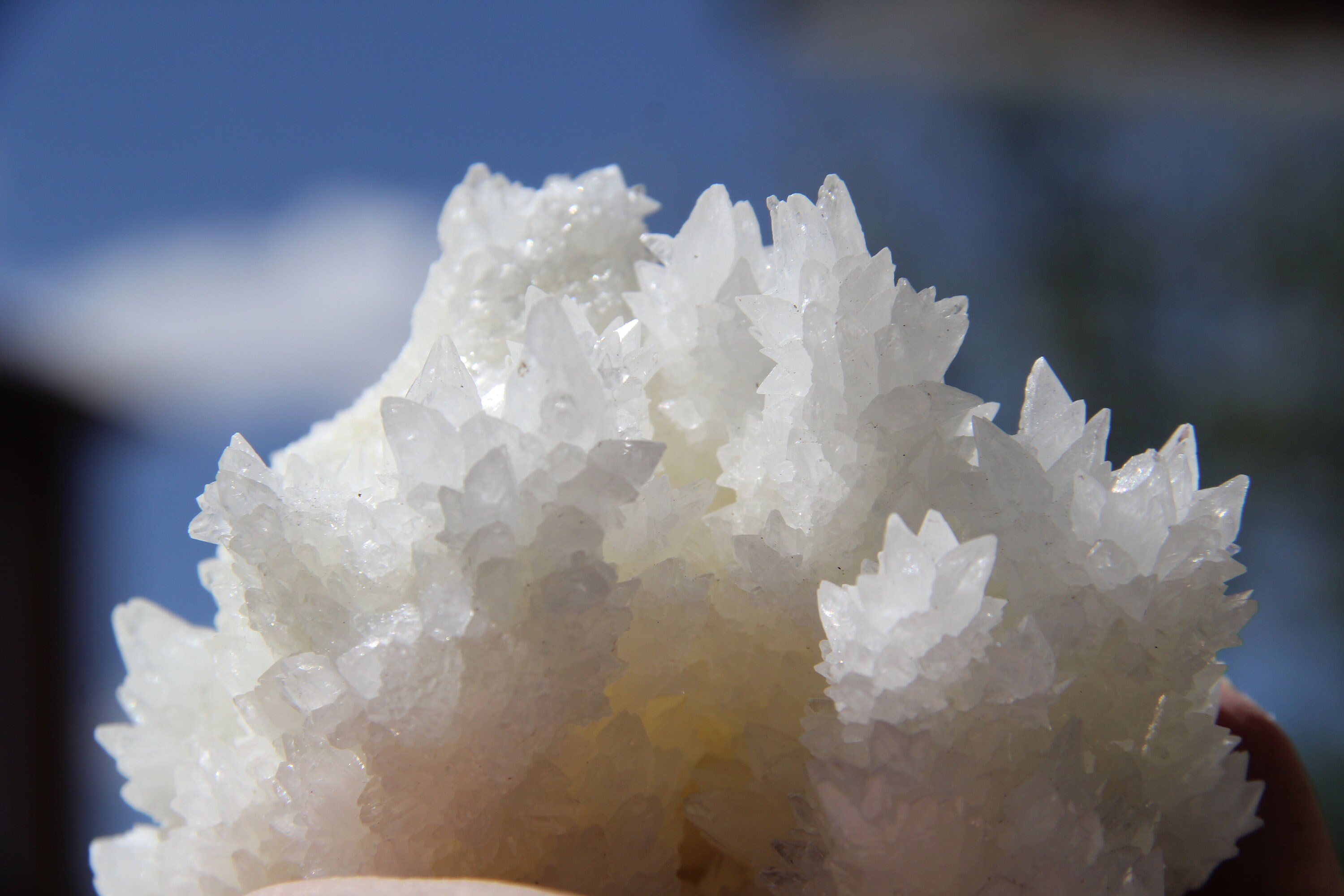 Large Fine Quality White Aragonite Cluster, Chihuahua Mexico, Cave Calcite Cluster, Radiant ...