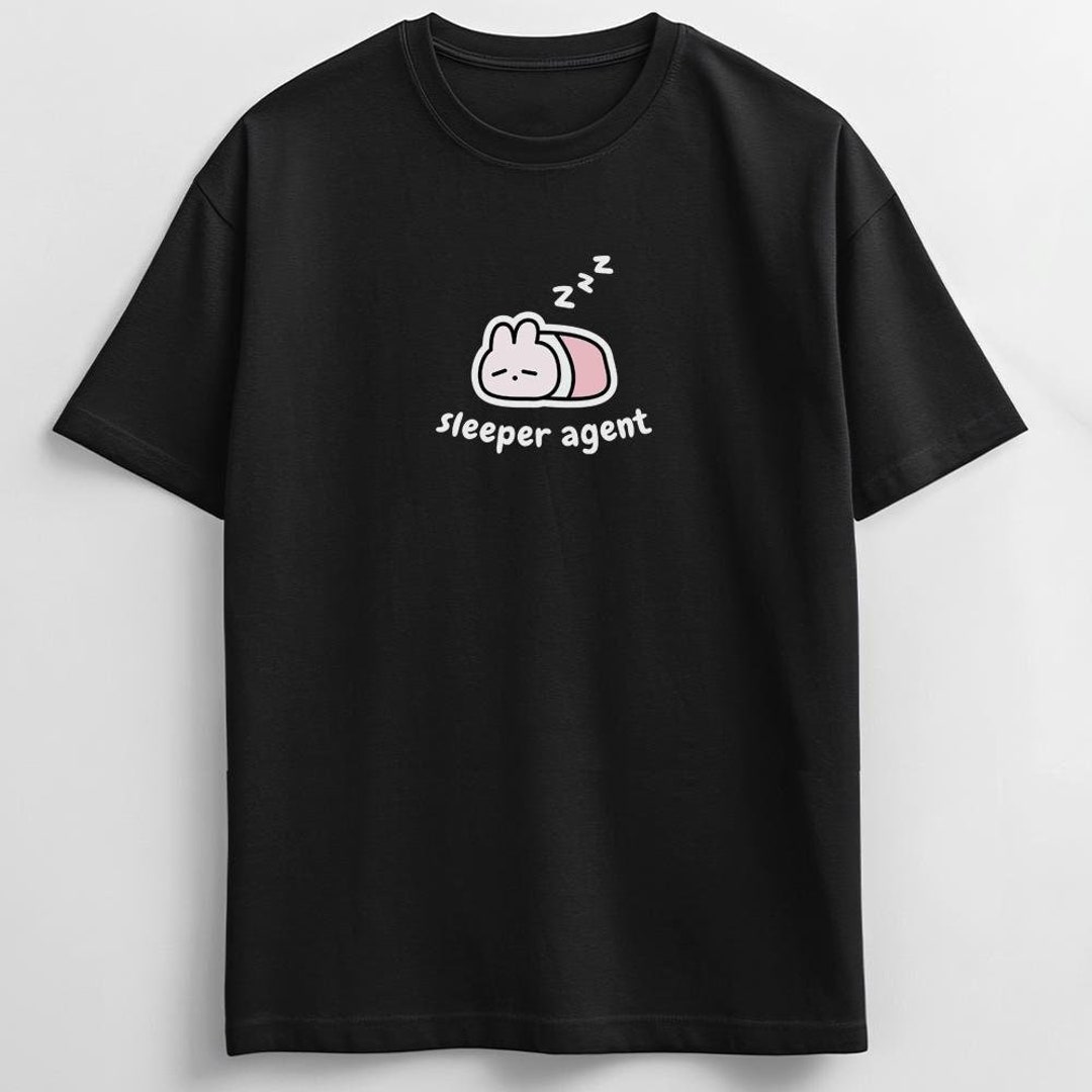 Sleeper Agent Shirt Pink Middle, Comfort Colors, Unisex Tshirt, Graphic ...