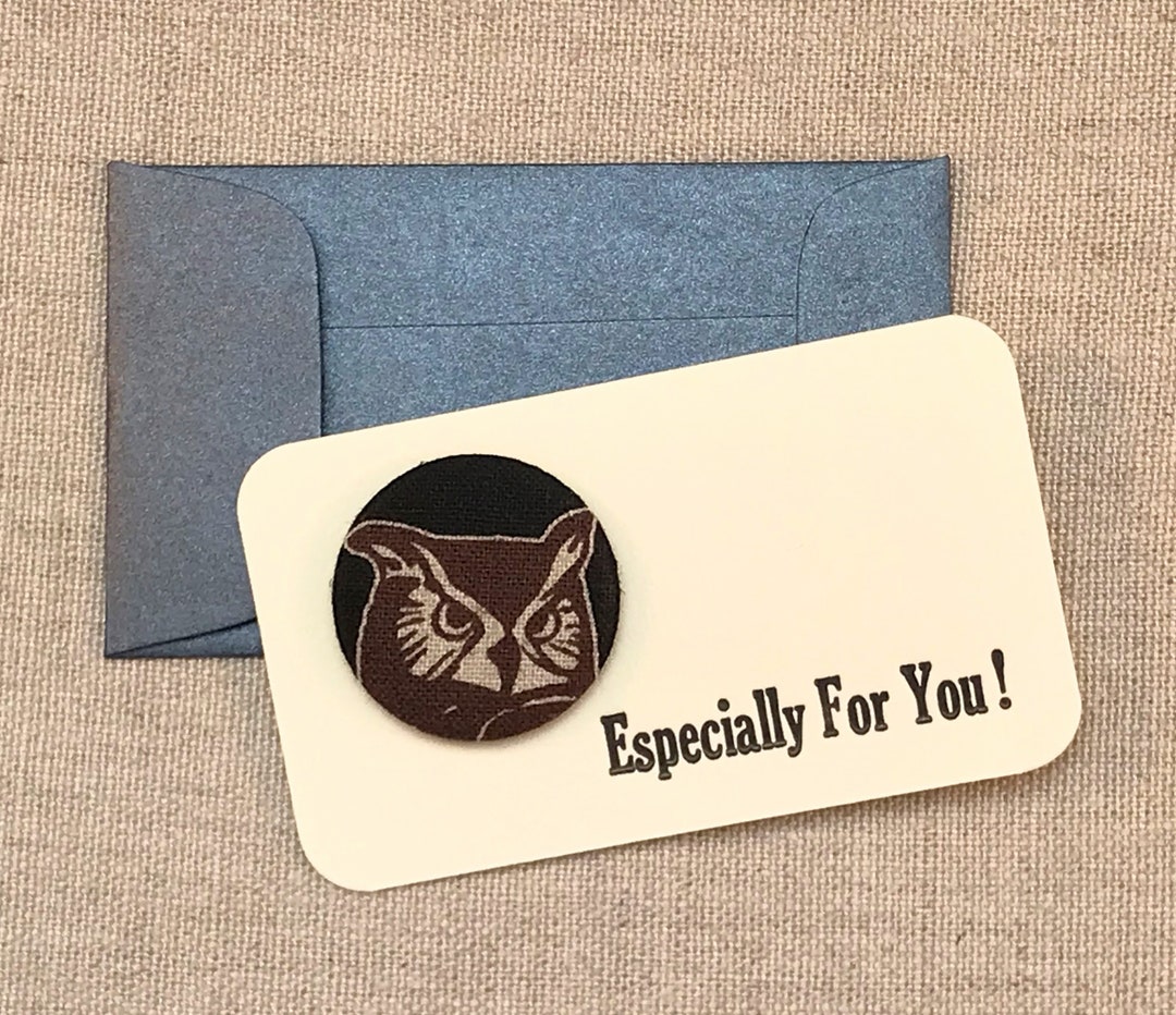 Mini Letterpress Button Cards and Envelopes Set of Six Letterpress ...