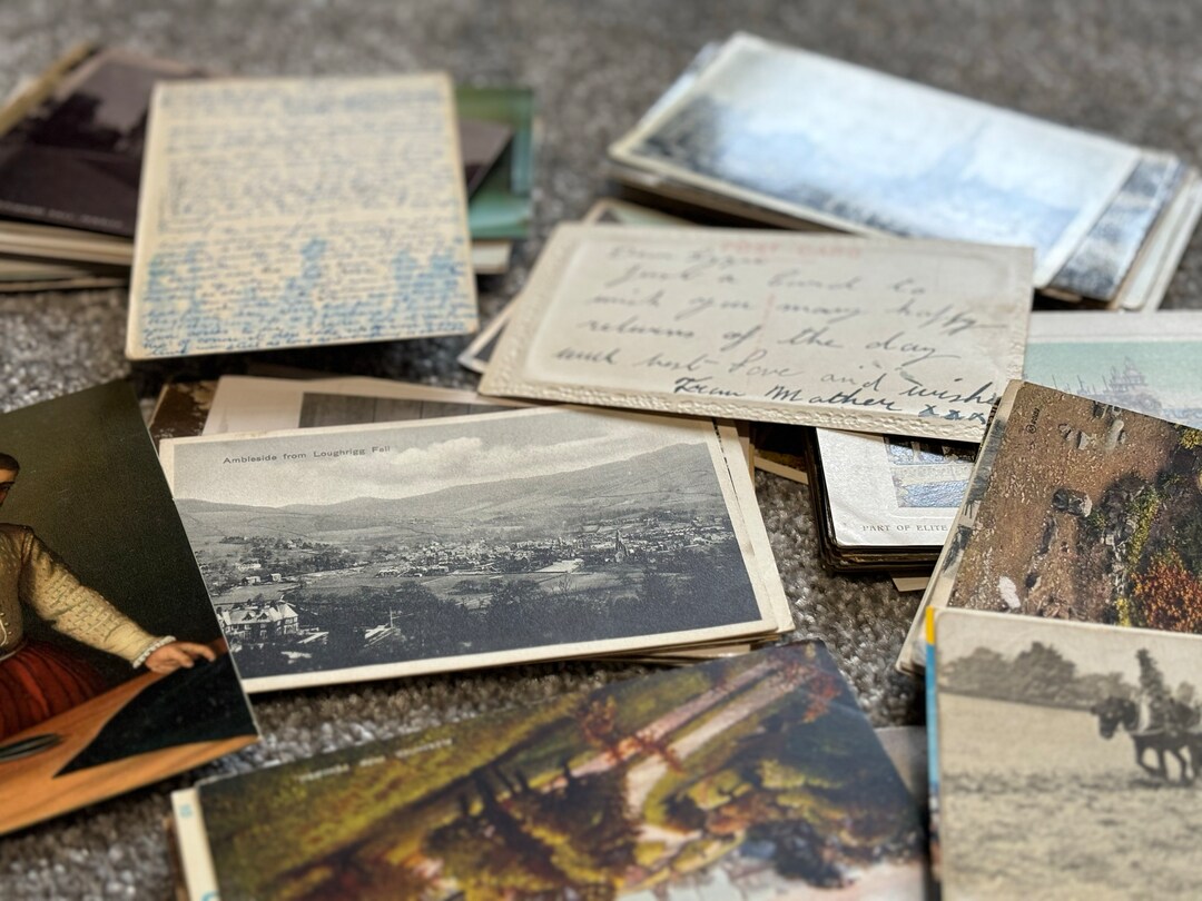Vintage Postcards Bundle Mixed Pack Topographical People Places Various ...