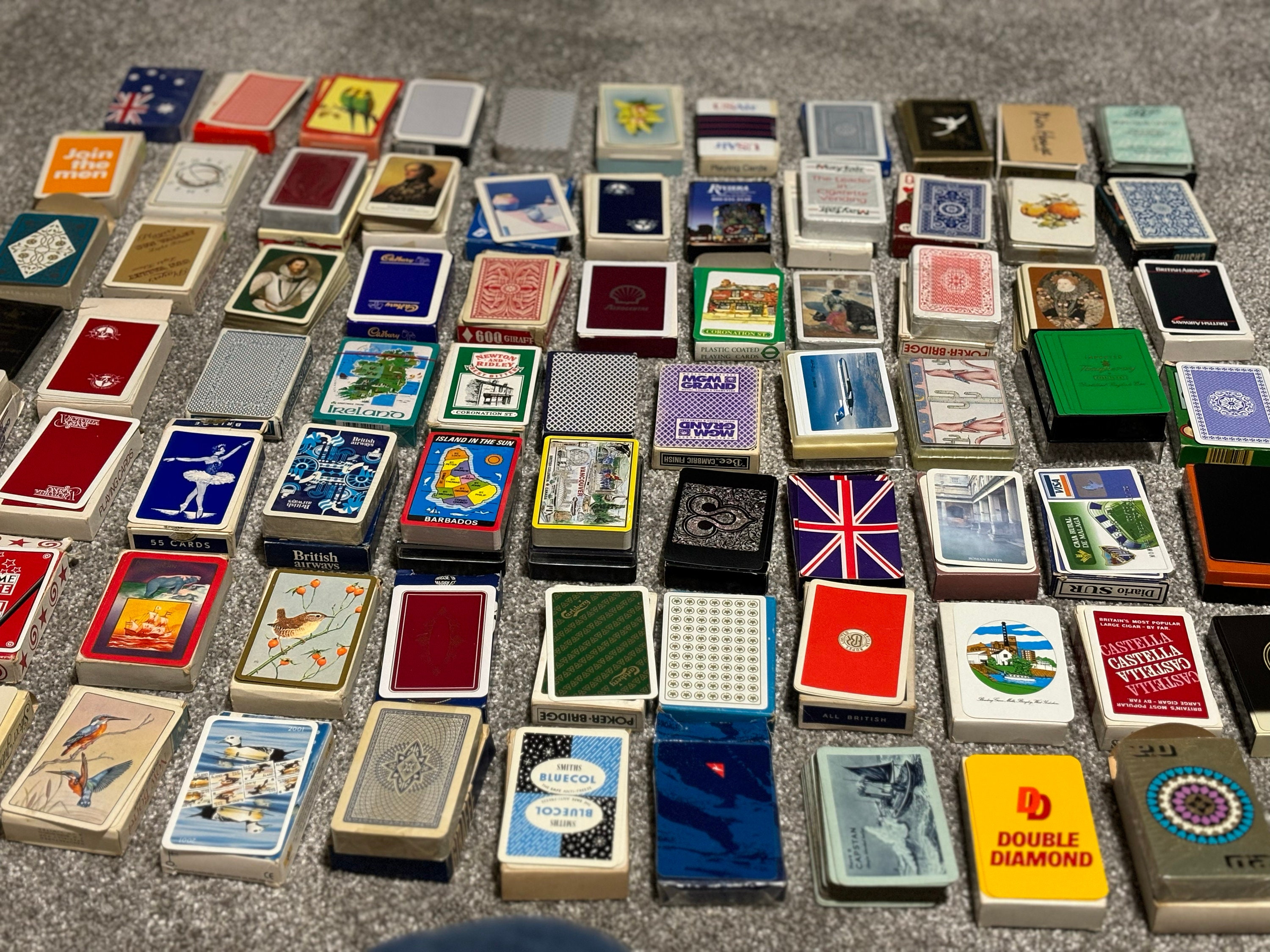 Vintage Playing Cards Bundle Old Cards From Around the World for Scrap ...
