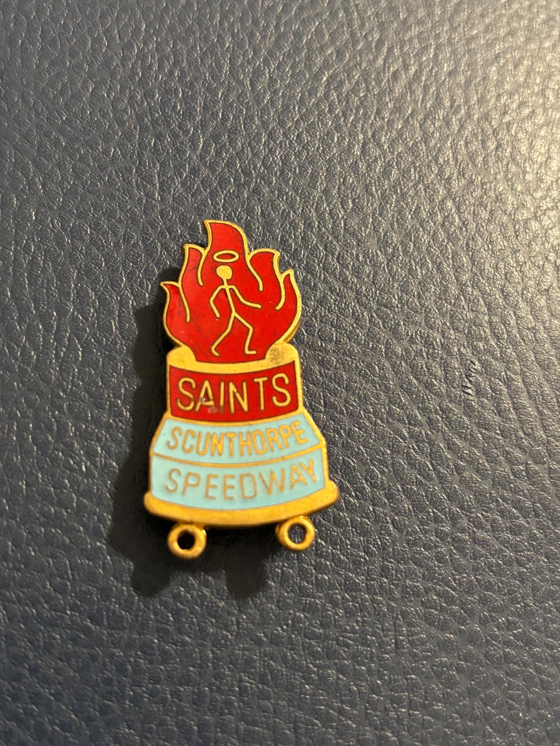 Vintage Speedway Pin Badge 1970s Scunthorpe Speedway Saints Collectible ...