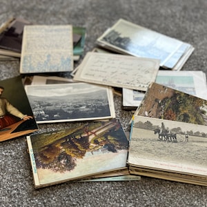 Vintage Postcards Bundle Mixed Pack Topographical People Places Various ...