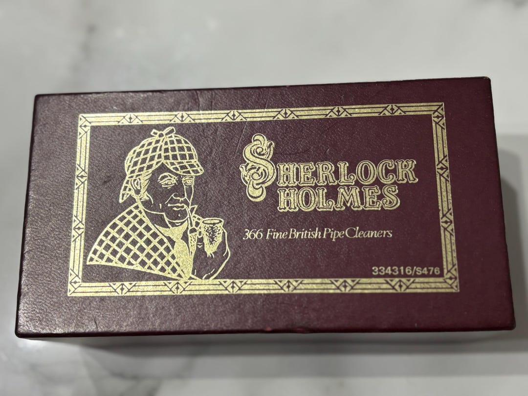 Vintage Sherlock Holmes Pipe Cleaner Box With 140 Pipe Cleaners ...
