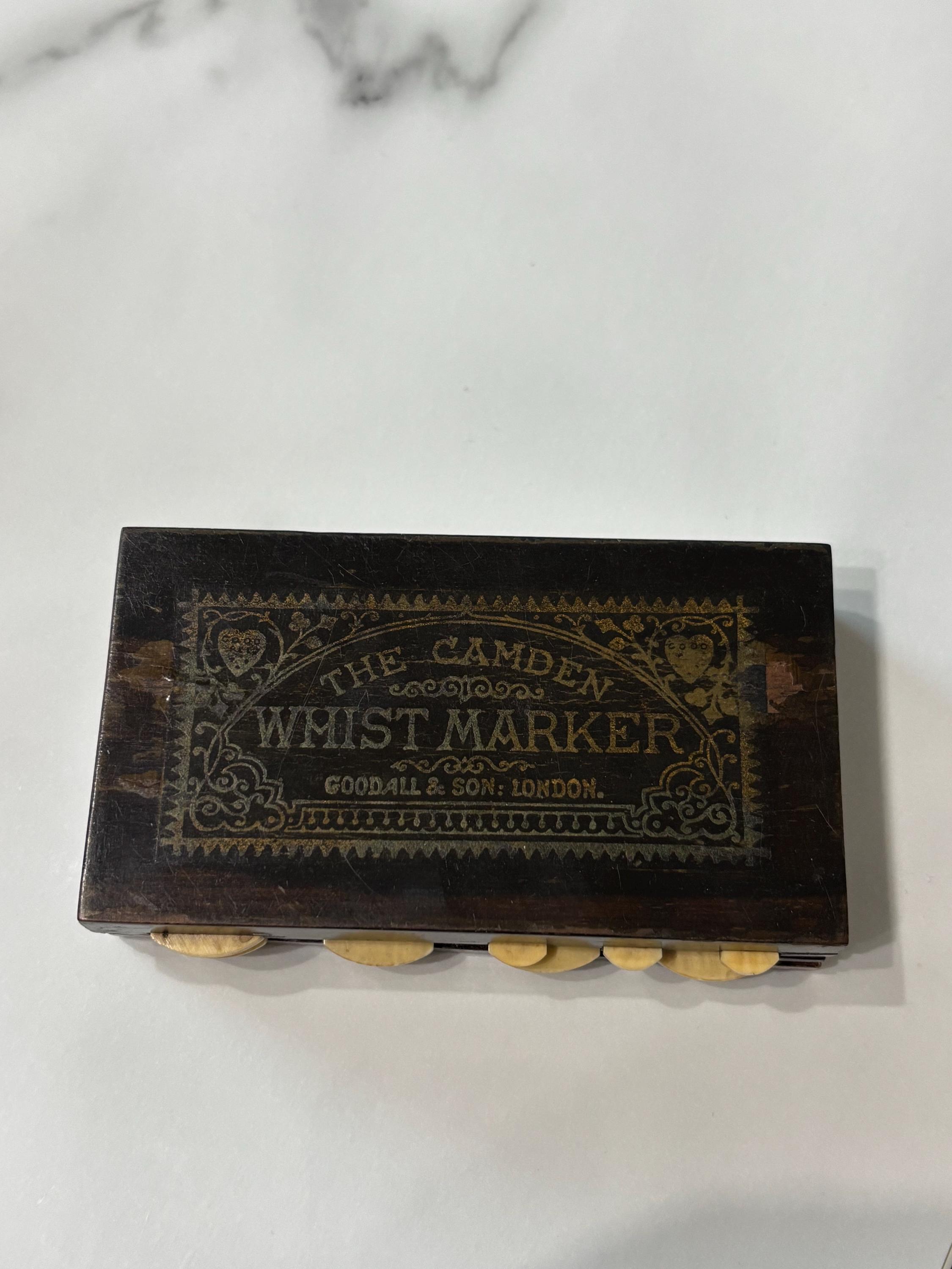 The Camden Whist Market Vintage 1900s Mahogany Whist Marker by Goodall ...