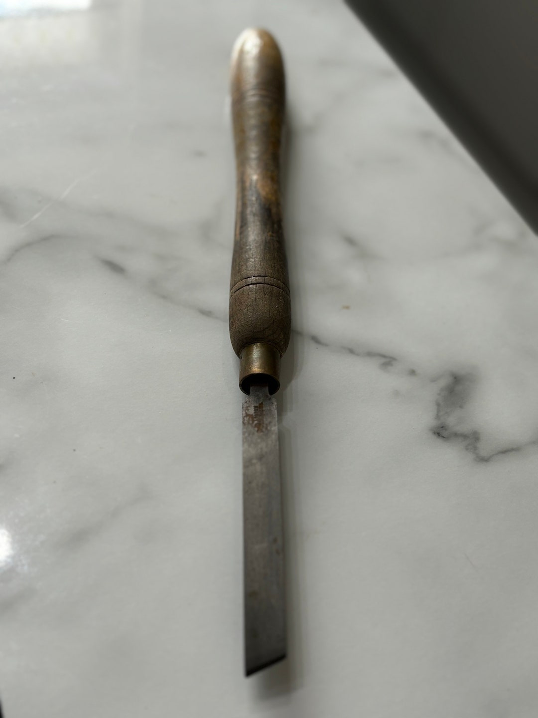 Vintage Carpenter’s Chisel With Wooden Handle Restored Vintage ...