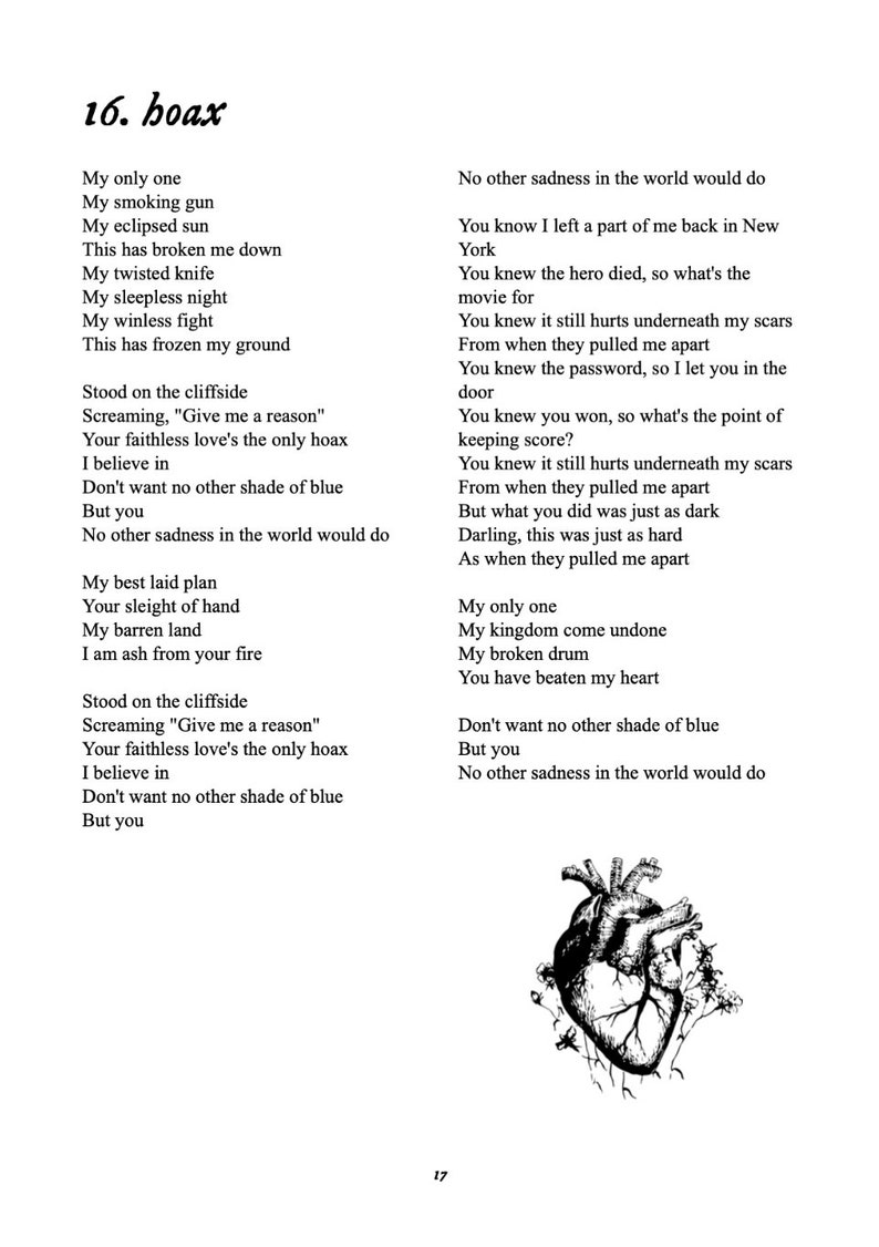 Taylor Swift Folklore Lyric Book Instant Download Printable for ...