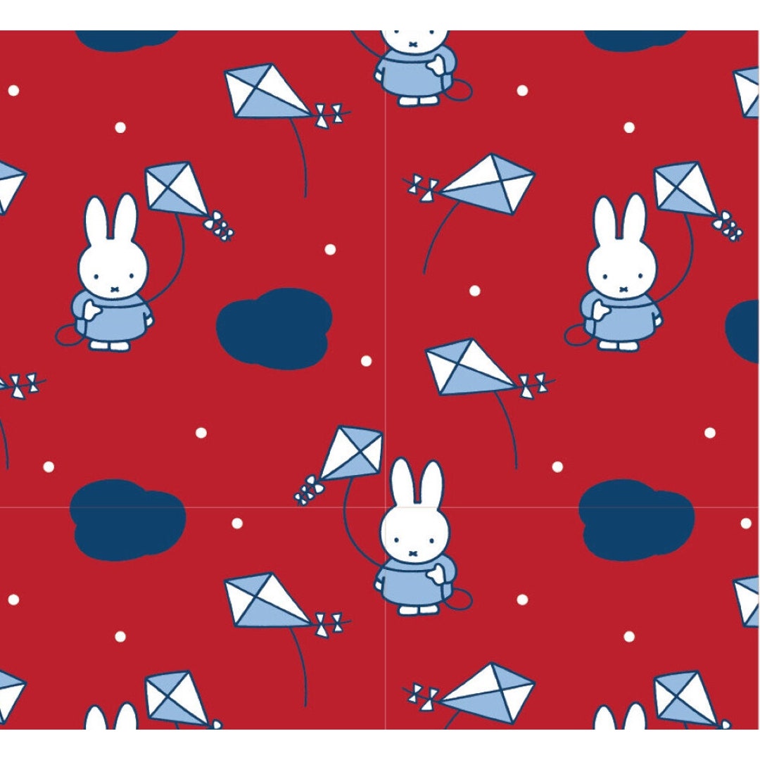 Miffy With Kitte/ Cotton Fabric/patchwork/quilting/sewing Crafting ...
