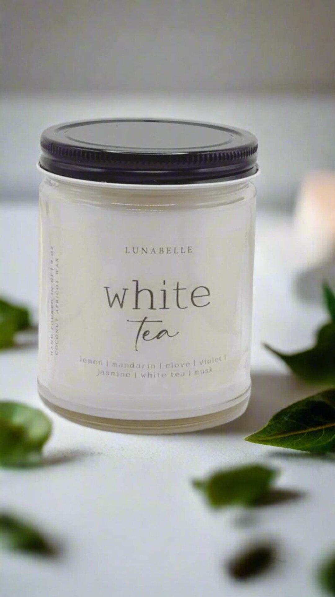White Tea Candle | White Tea | Tea Candle | Handmade Scented Candle ...