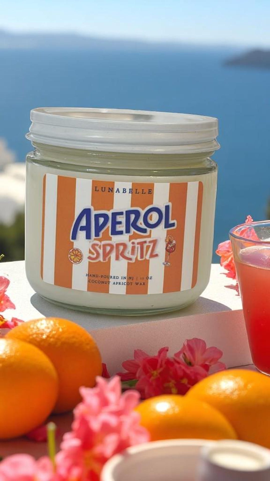 Aperol Spritz, Aperol Spritz Candle, Summer Candle, Italian Themed ...