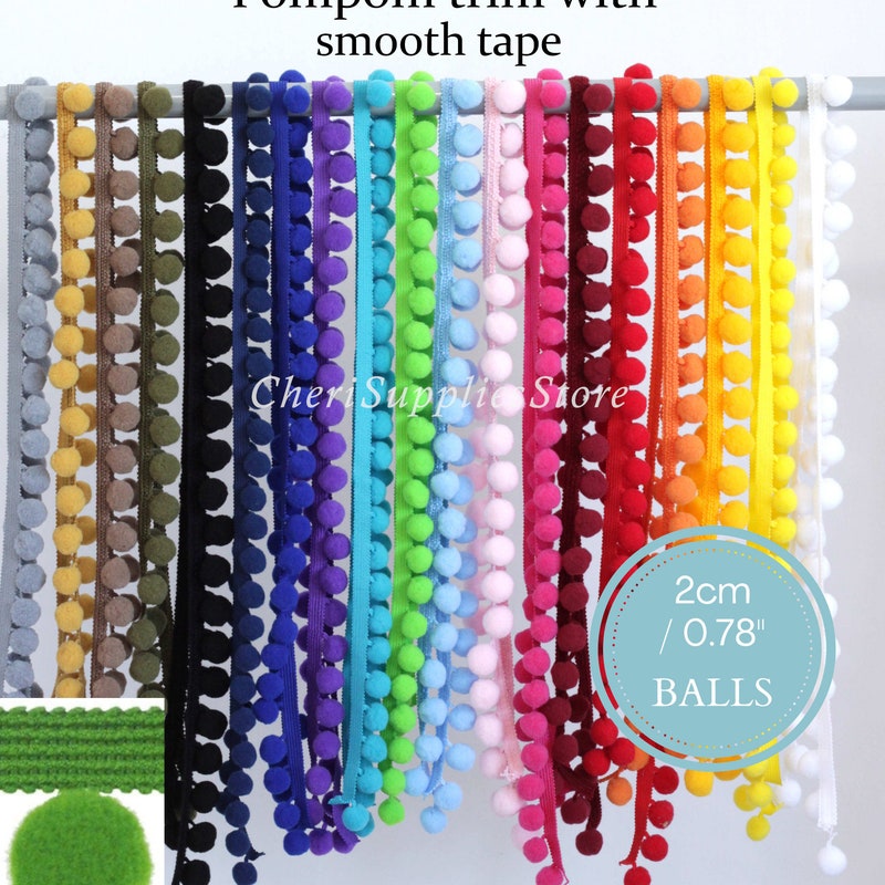 Pom Pom Ribbon - Etsy