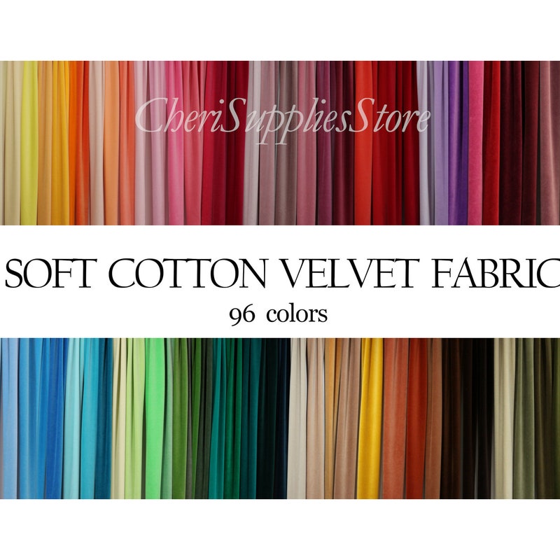Cotton Velvet Fabric - Etsy