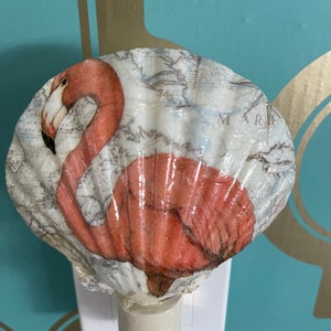 Seashell Night Light, Pink Flamingo Night Light, Shell Ocean Nightlight ...